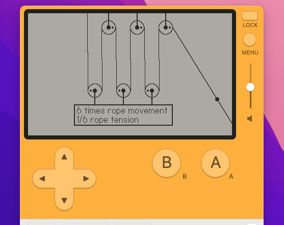 Pulley Simulation for Playdate by actowise