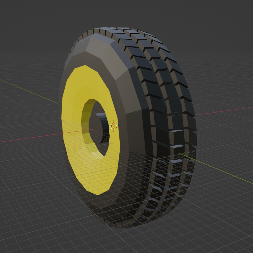 Low poly tire by devunolop