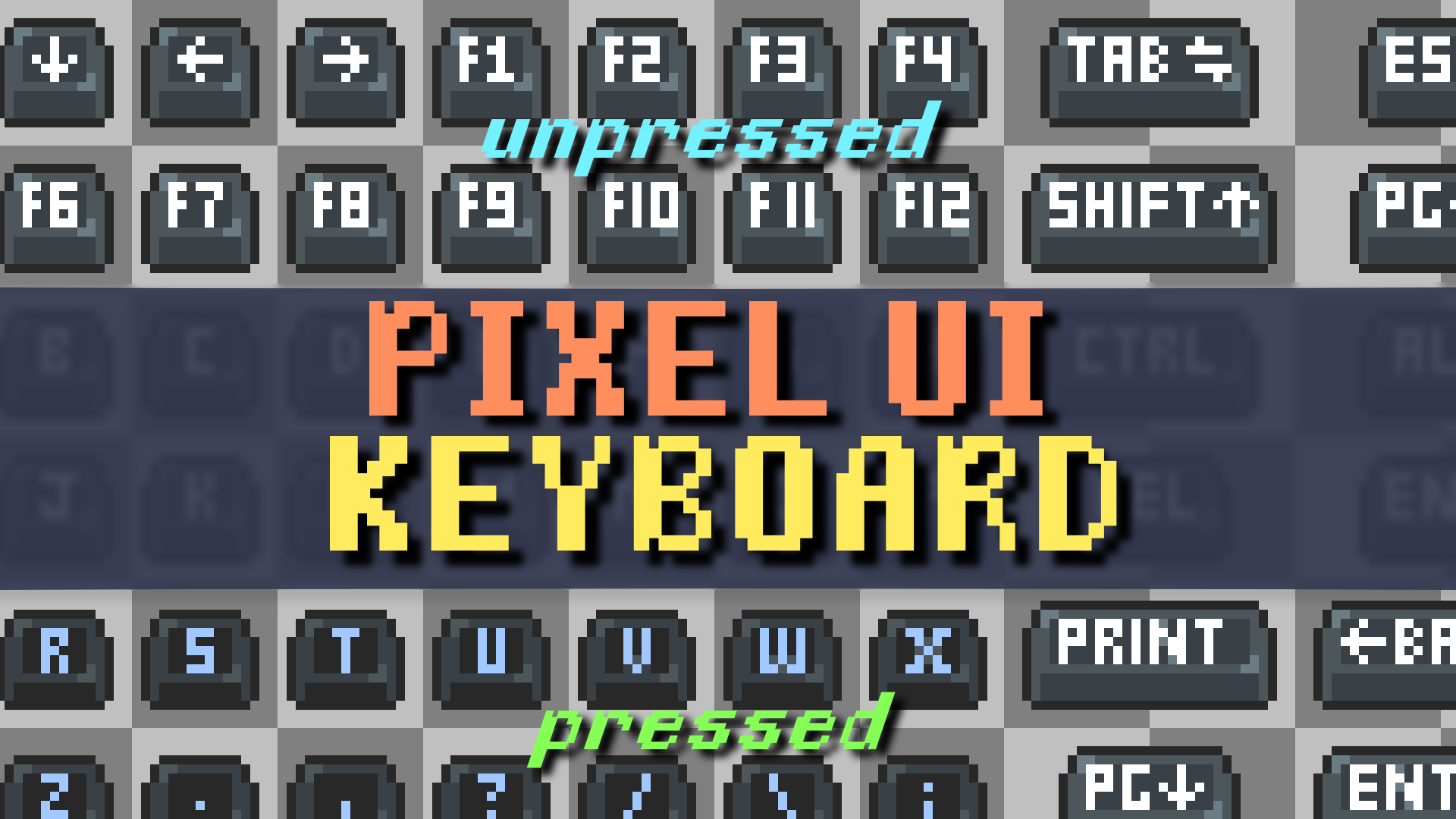 Pixel Keyboard Keys - for UI by Dream Mix Pixel Keyboard Keys - for UI by Dream Mix