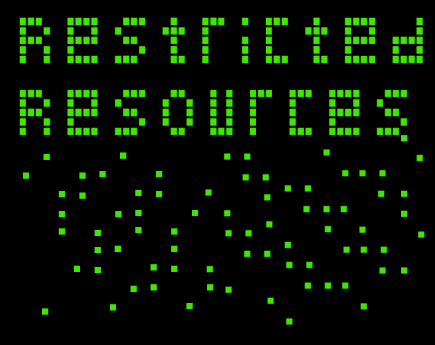 Restricted Resources - itch.io