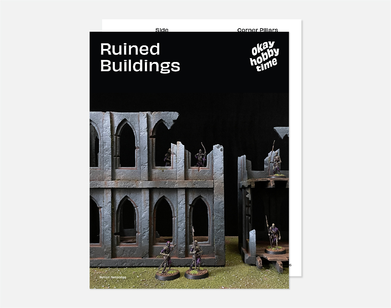 Ruined Buildings Terrain Templates by OkayHobbyTime