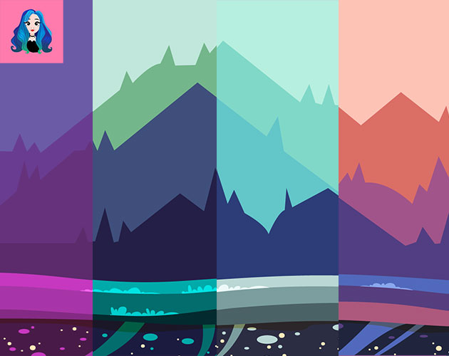 cute 2D Hills BACKGROUND pt2 by v.rozenfeld