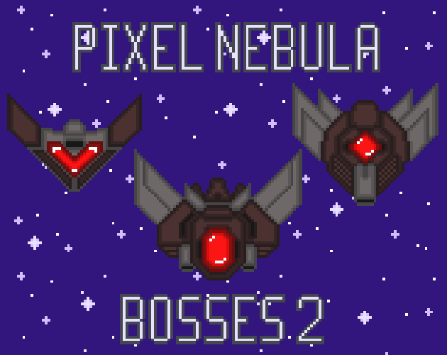 Pixel Nebula Shoot Em Up Bosses T2 by PixelCarvel