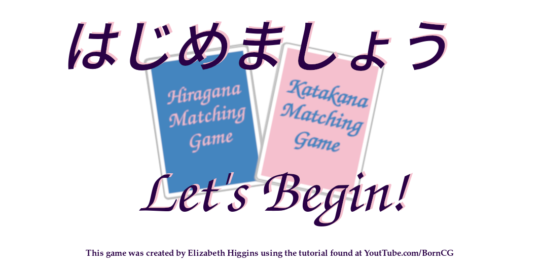 Hiragana and Katakana Matching Game by katame13