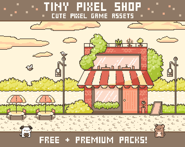 Tiny Pixel Shop - Game Assets [Free+Premium] by Florassence