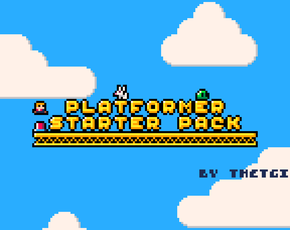 Platformer Starter Pack: A Basic 8x8 Art Pack (Pico-8) by thetgi