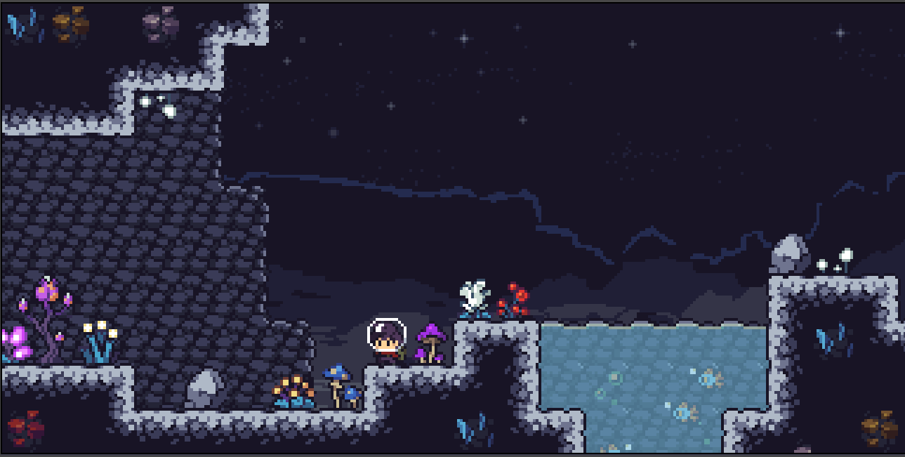 Moon Platformer Assets submit by CaptainNemoYeet for Space Art Pixel ...