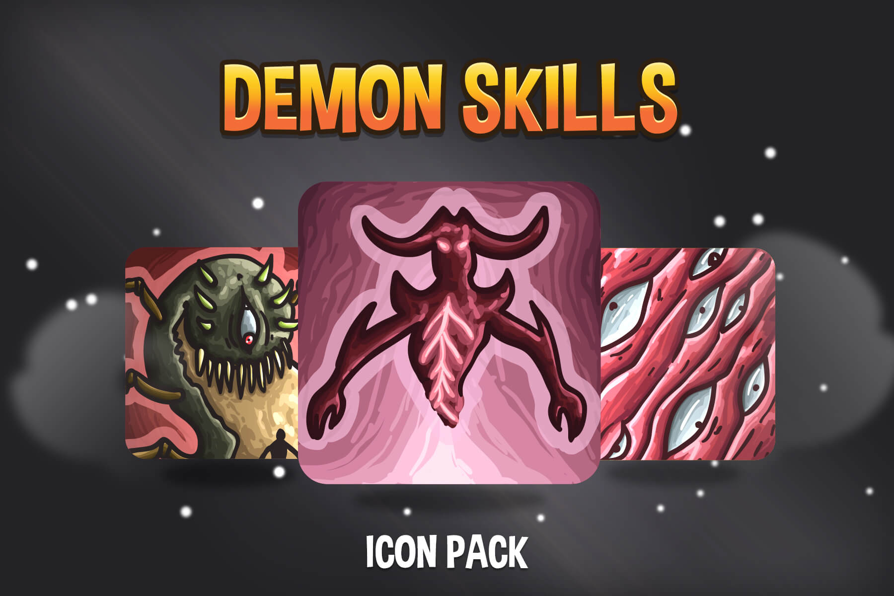 48 Demon Skills by Free Game Assets (GUI, Sprite, Tilesets)