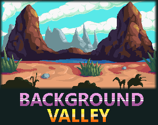 Parallax Background - Valley - Pixel Art by kiddolink