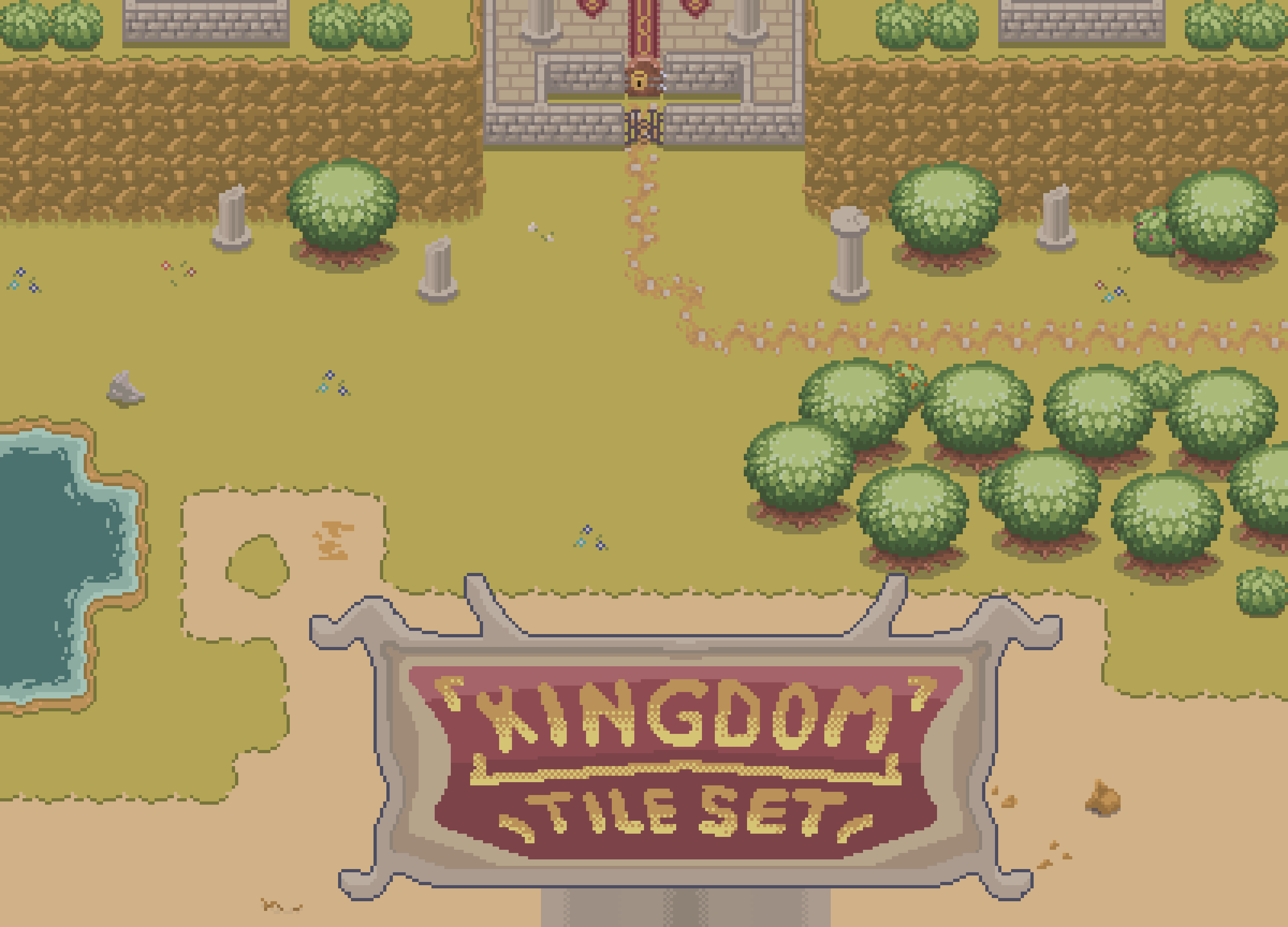 TopDown Kingdom Tileset 16x16 by SWoolfeek