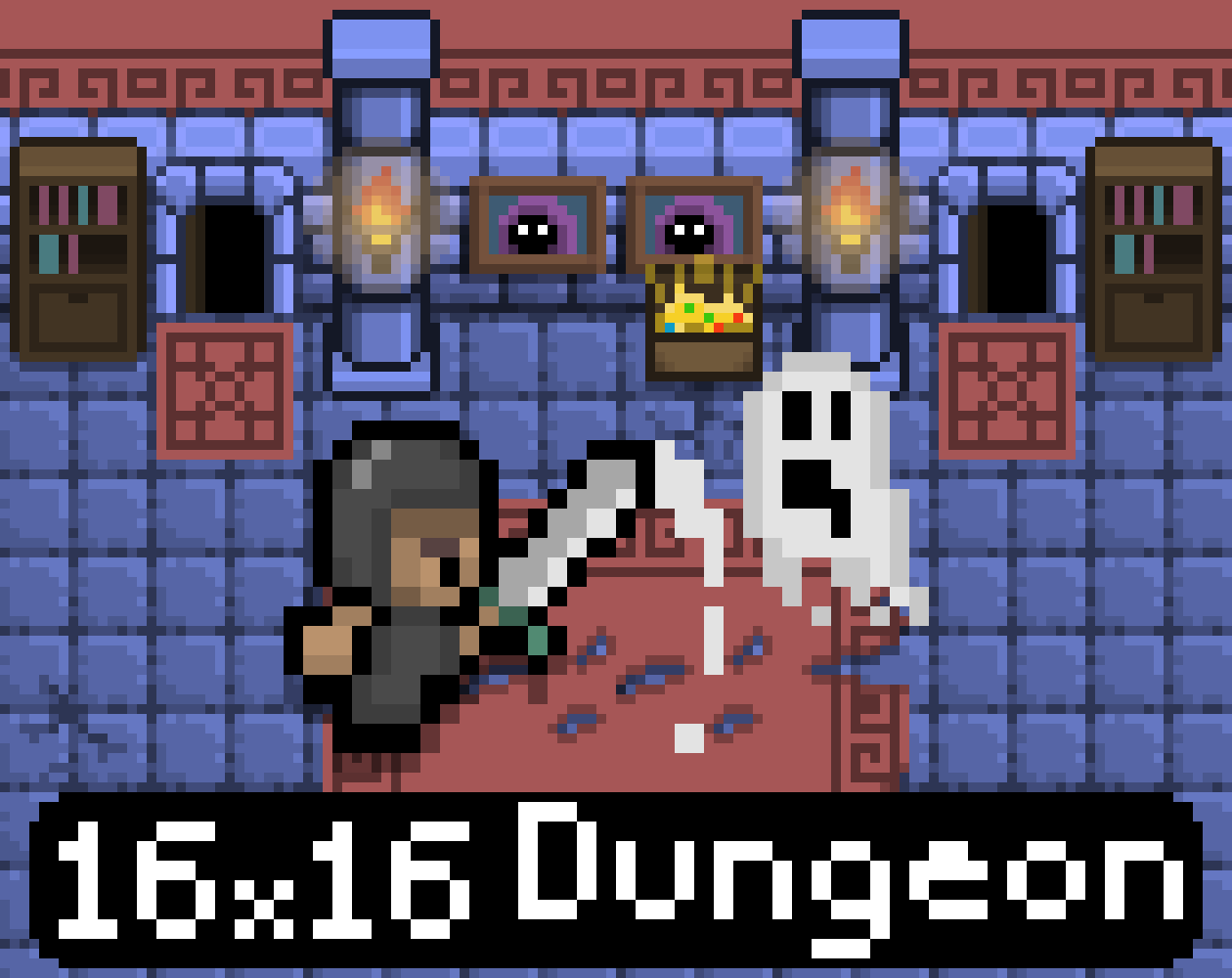 16x16 Dungeon Tileset by cakez77