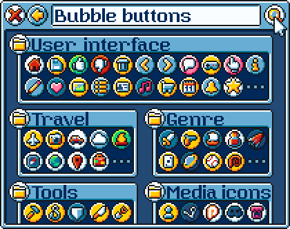 Bubble Buttons (160+ free and premium buttons) by thetgi