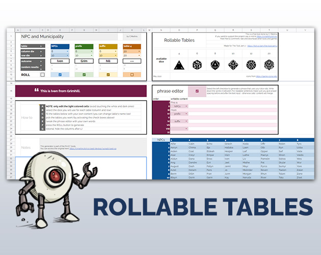 Rollable Tables by cmartins