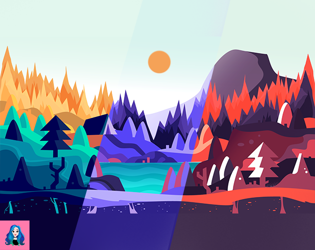 cute 2D BACKGROUND pt3 by v.rozenfeld