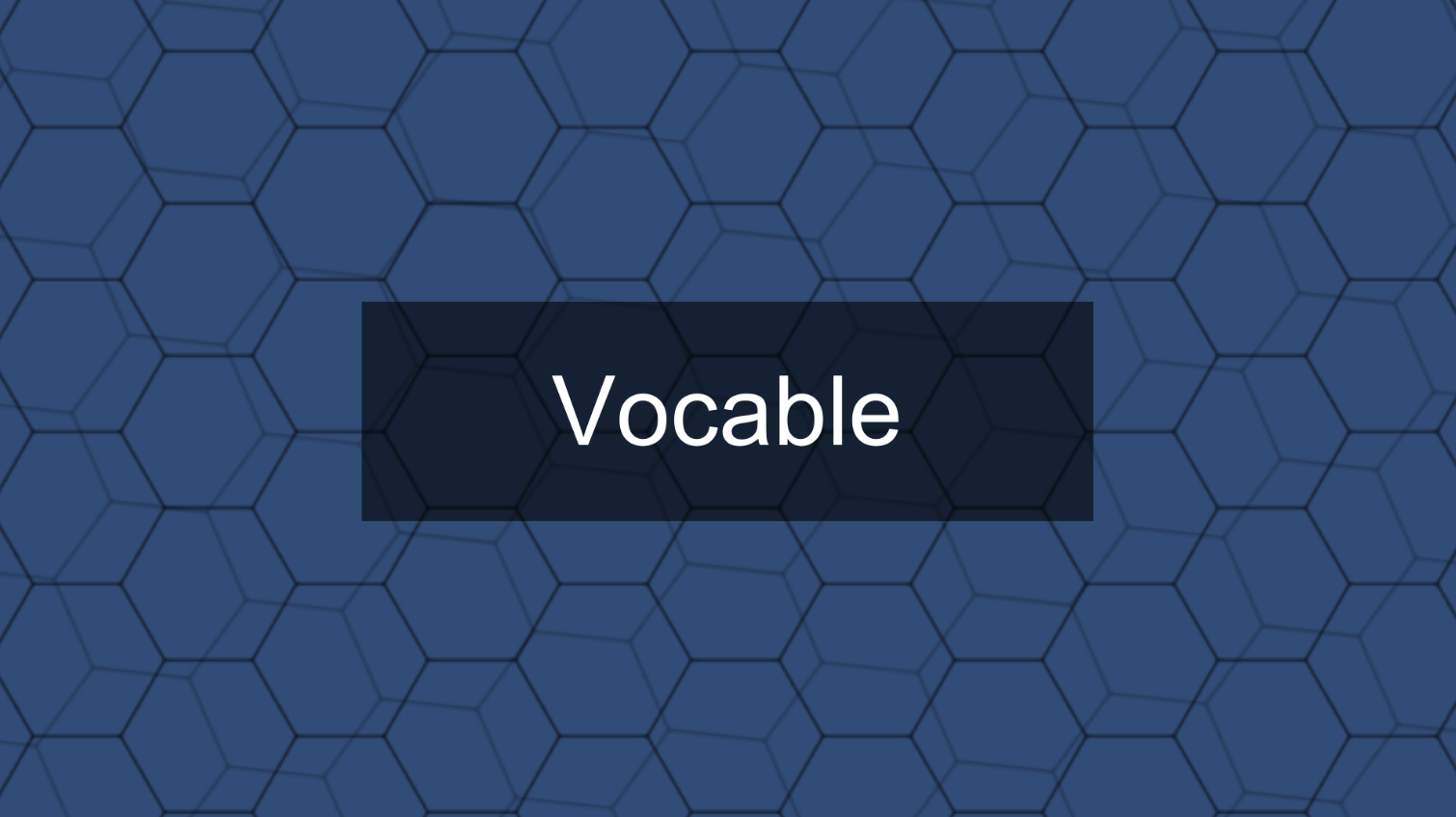 Vocable by Baxtiyor Bahodirov