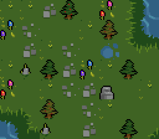 16 -Bit Sunny Forest Tileset by Auru