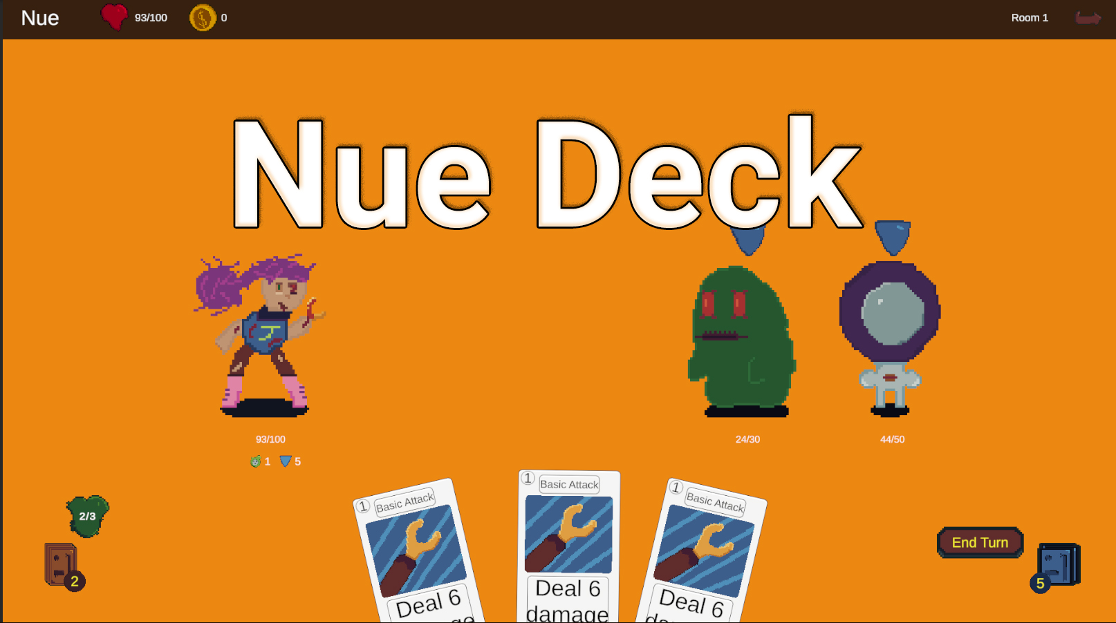 Nue Deck - Roguelike Card Game Template by Arefnue