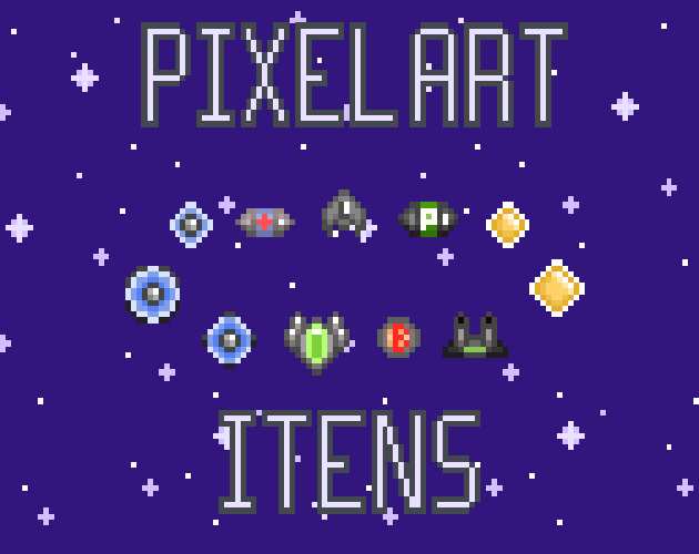 Pixel Nebula Shoot Em Up Itens by PixelCarvel