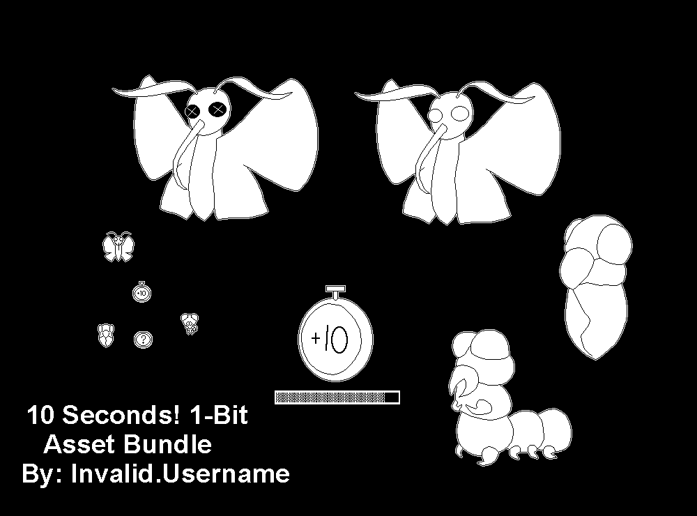 10 Seconds! 1-Bit Asset Pack by Improper Ooze