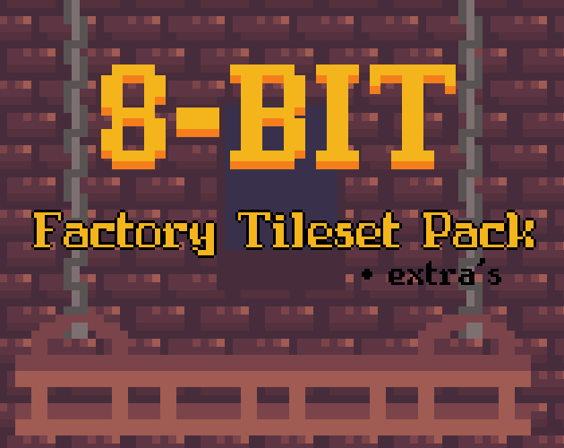 8-Bit Industrial Platformer Tileset by SeaEgull