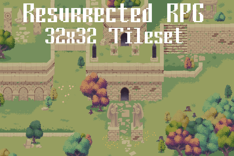 Forest Top-Down Pixel 32x32 Tileset by Immunity