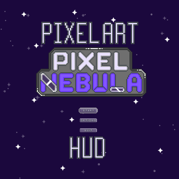 Pixel Nebula Shoot em Up HUD by PixelCarvel