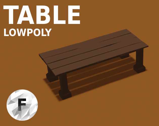 Table - Low Poly by Falender