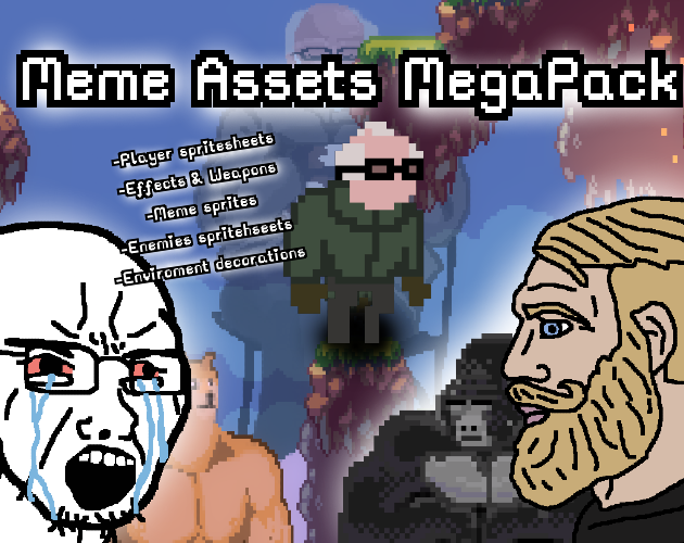 Meme Game Assets Megapack by GIANMANSUPER