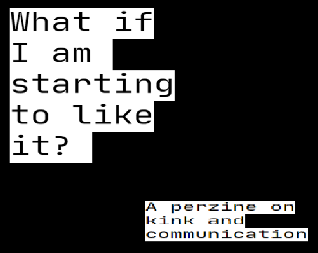 What if I am starting to like it? by VoidNotes