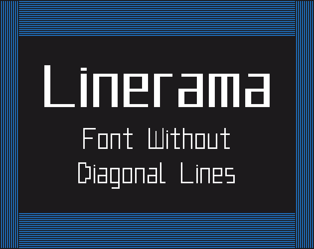 Linerama - Free Font by GGBotNet