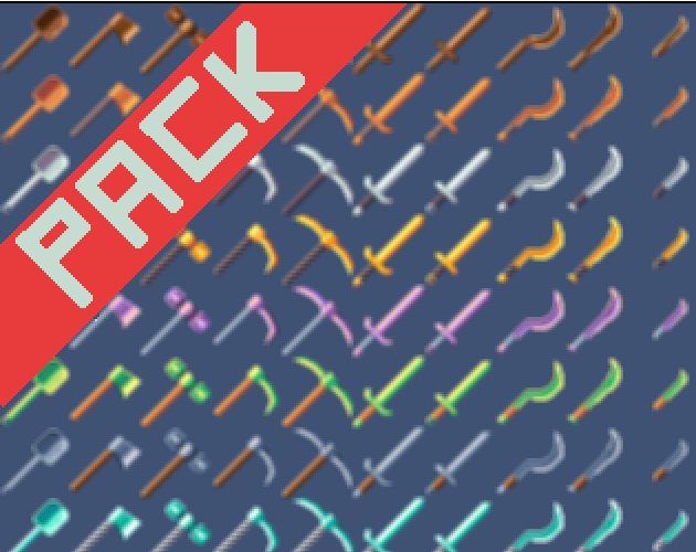 32x32 226 pixelated Weapon and Craft materials by White Canvas