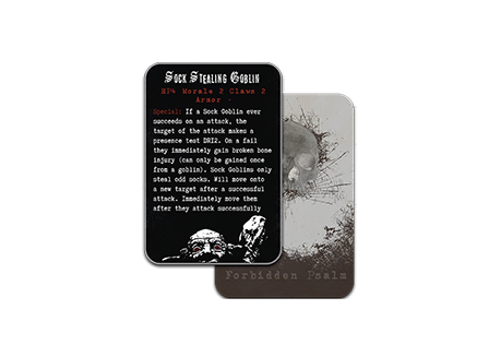 Monster and Omen Cards for Forbidden Psalm and Last War - miniatures ...