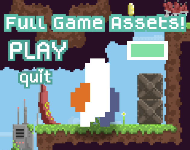 Full Game Assets Pack 16x16 pixel by GIANMANSUPER