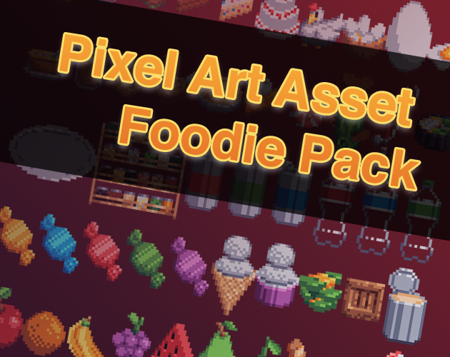Pixel Art Asset Foodie Pack by PolyB