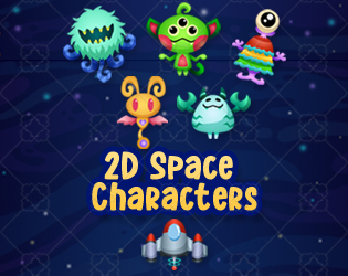 2D Space Characters by SeventhSolution