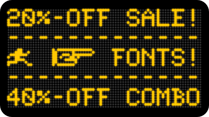 Analog Digits font superpack by Speak the Sky - itch.io