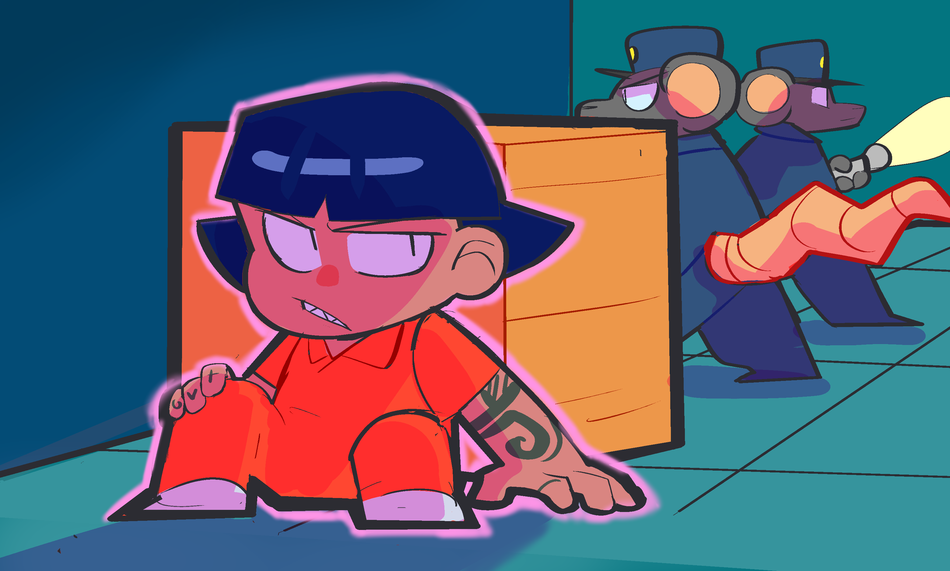 Dual Prison by Moisés Peláez, Mister_JJ, Gabriel Diaz