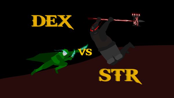 DEX VS STR by bricks n stones, DustyTurtle, catsoupp