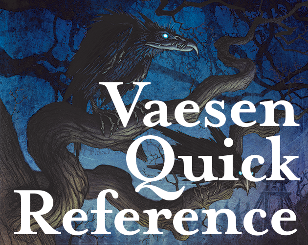 Vaesen Quick Reference by superhappyalex