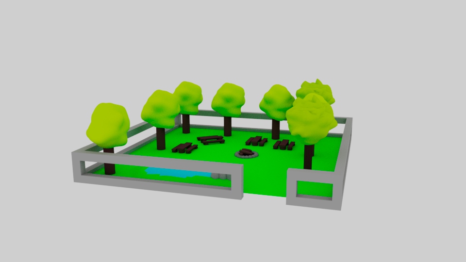 low poly parks by kryganas