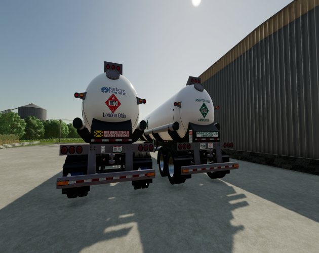 FS22 Anhydrous / Propane Transport Trailers by Central Ohio Modding