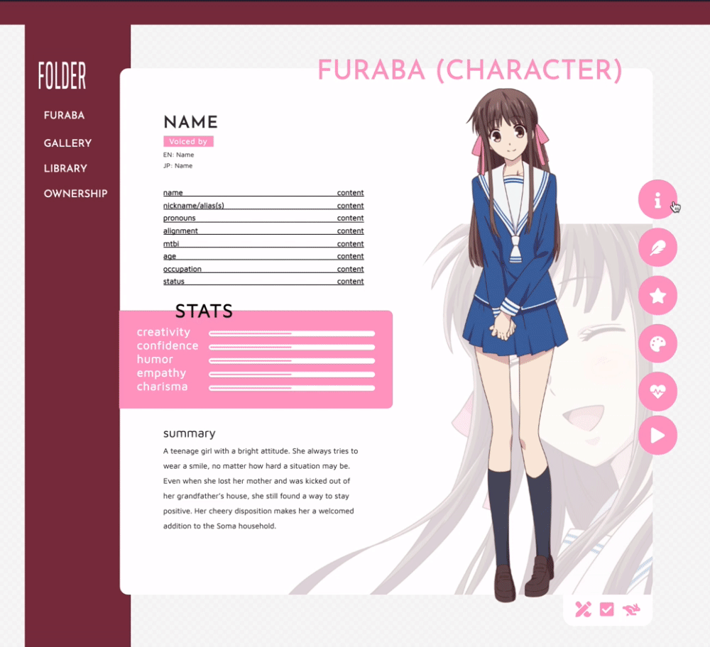 [ CSS + HTML ] Furuba by BunBox