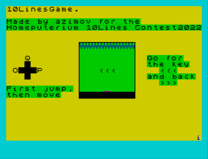 10LinesGame by azimov by BASIC 10Liner