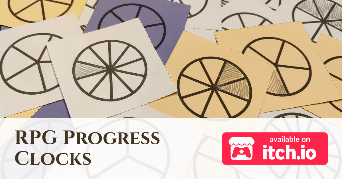 RPG Progress Clocks by Lazarus