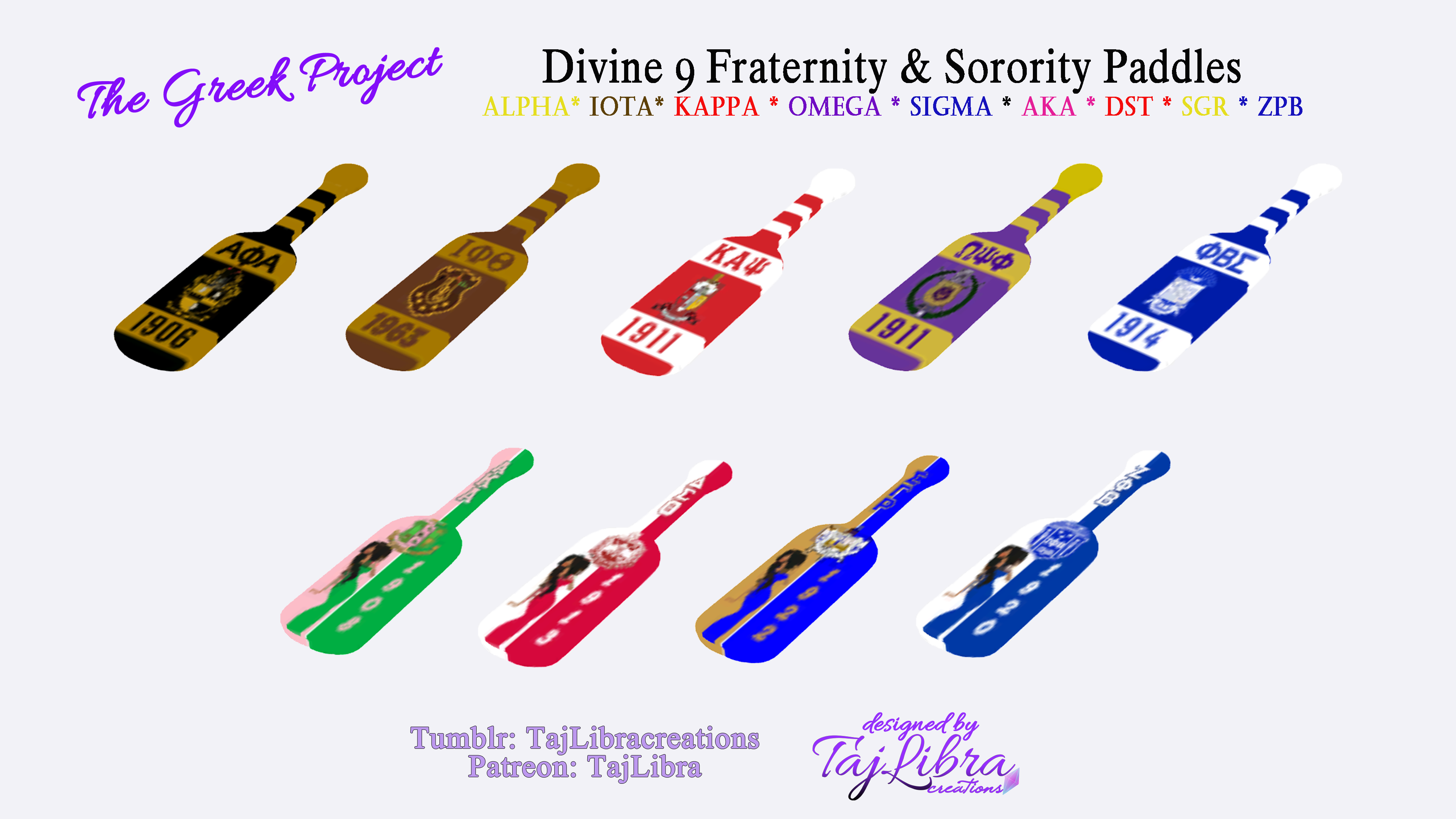 D9 Paddles by TajLibra Creations by TajLibra Creations