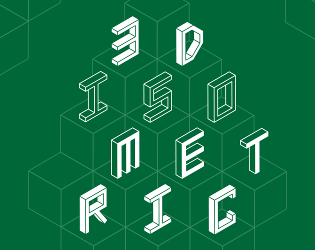 3D Isometric - Free Font by GGBotNet