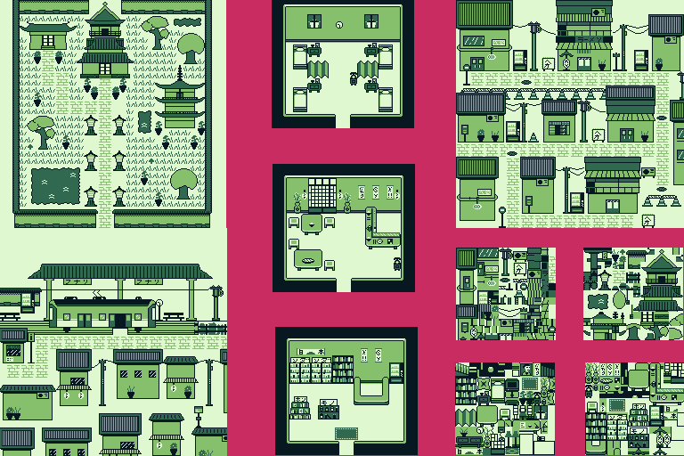Gb Studio - Japanese Style Tilesets by CommandeQ & HalteF4