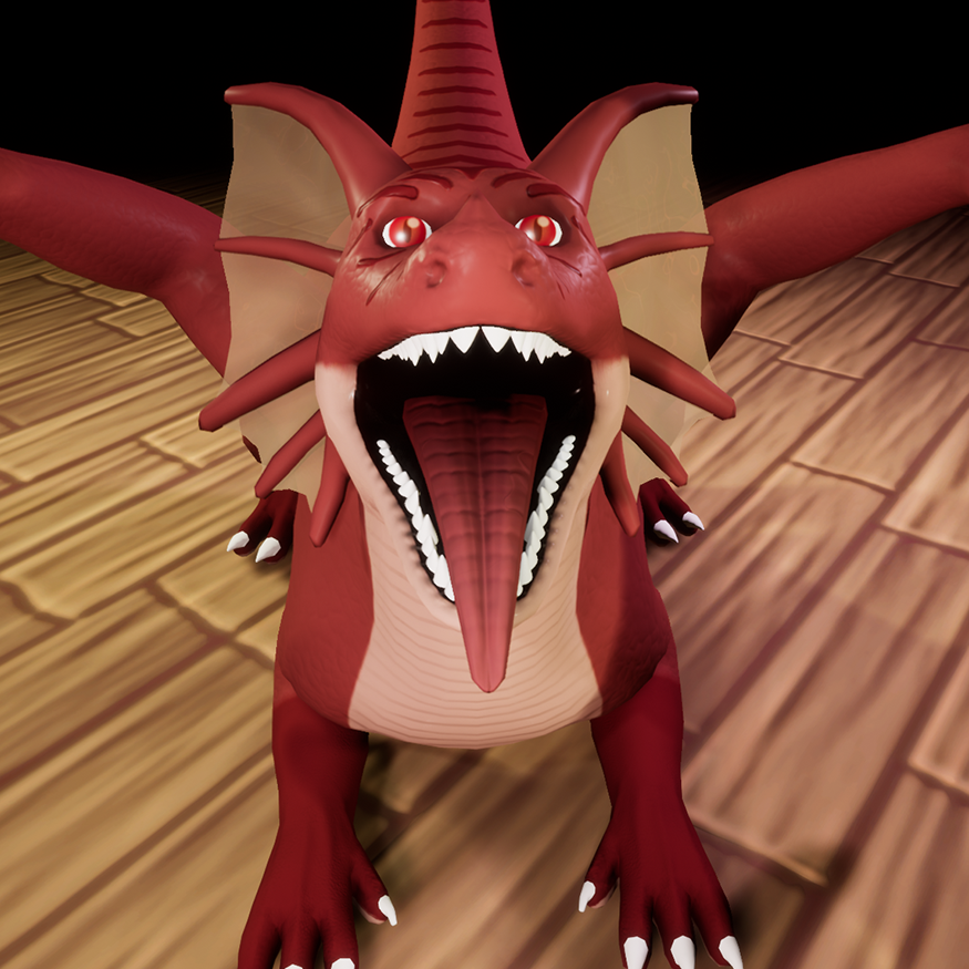 Kobold And Dragon Prototype by De-ak