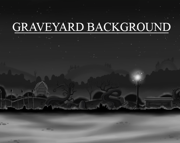 Graveyard Background Hand Painted by dani567
