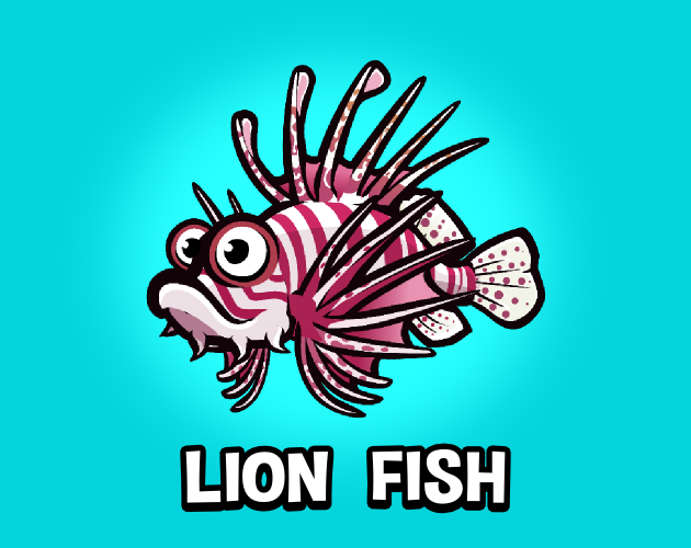 Lion fish by Robert Brooks - gamedeveloperstudio.com
